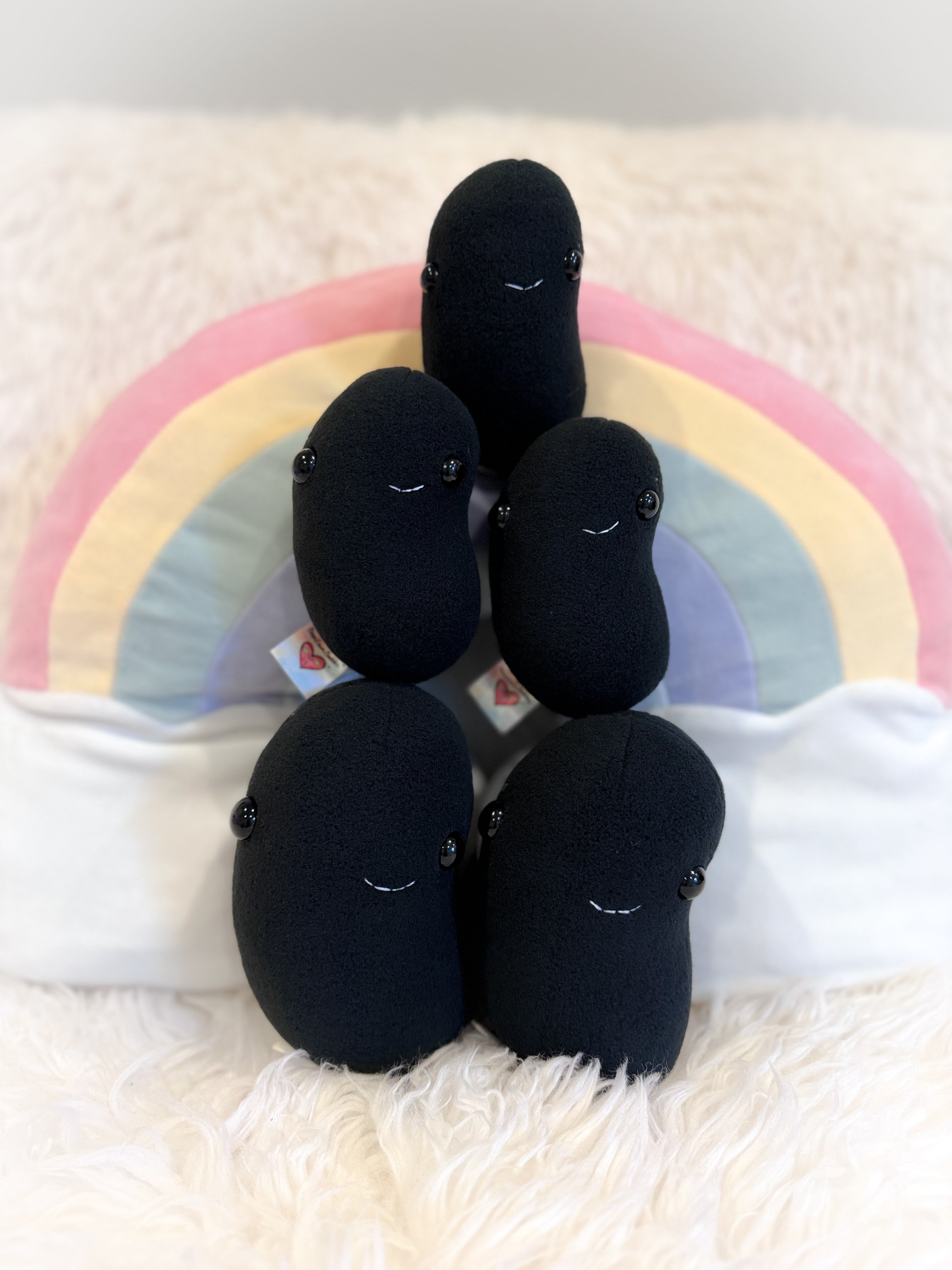 BeanTown Buddies® Oli Black Jelly Bean Plushie – BeanTown Buddies®️